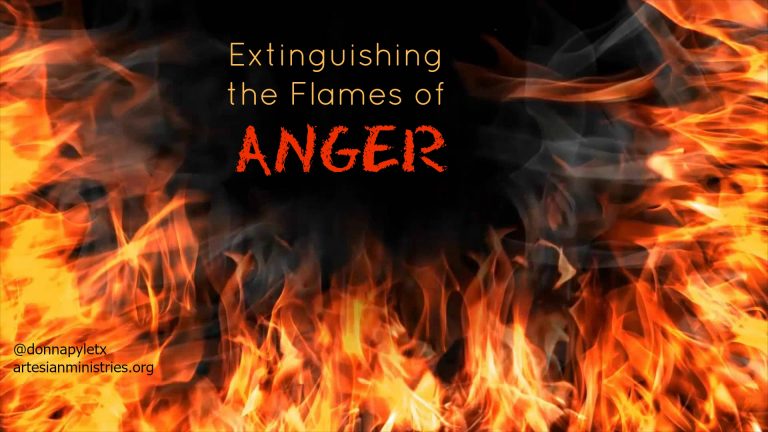 Extinguishing the Flames of Anger - Artesian Ministries