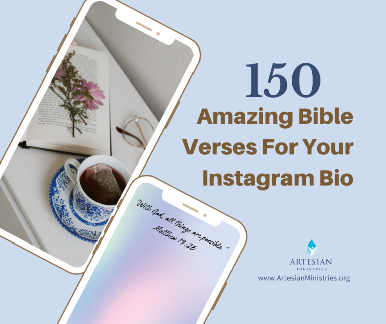 150 Amazing Bible Verses For Your Instagram Bio - Artesian Ministries